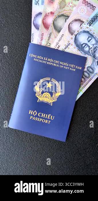 Vietnam passport for travelling, flying and doing business. Vietnamese ...