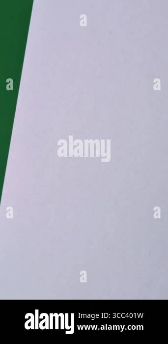 Nigerian flag in green and white color as a symbol of independence ...