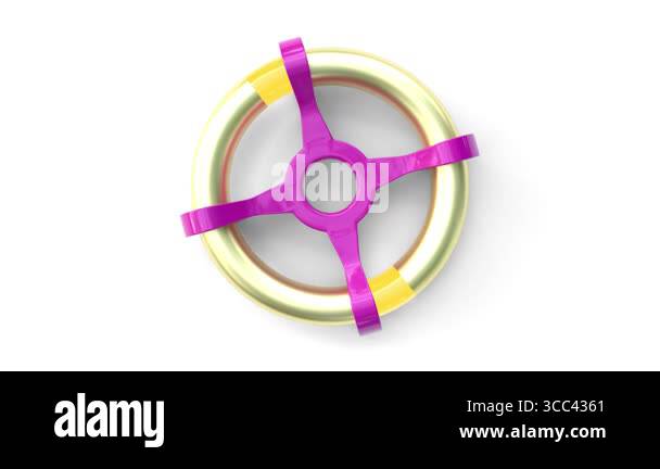 bouncing ring animation 3d and computer rendering animation video with ...