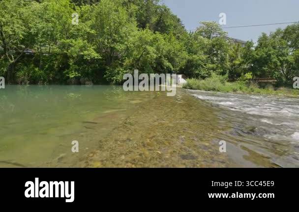 Natural scenery when walking in the Nanxi River tourist area in Wenzhou ...
