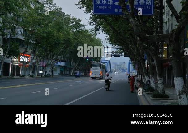 street scenery in tonglu county Hangzhou city Zhejaing province China ...