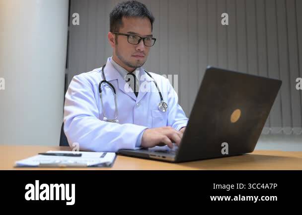 Doctor work in offices in hospitals, diagnose diseases, and prescribe ...