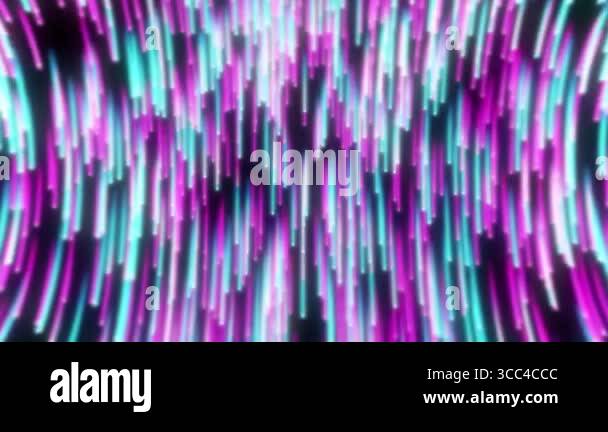 abstract digital background light speed space, purple rays falling ...