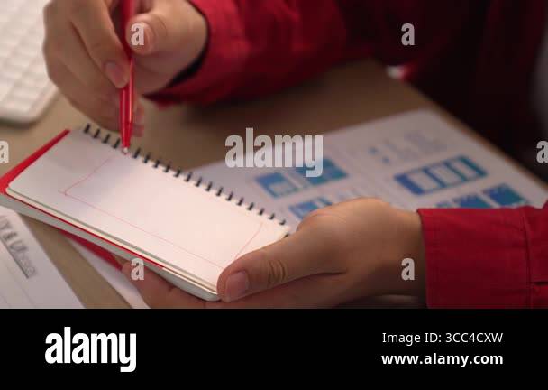 Startup company employee planning for user interface prototype for ...