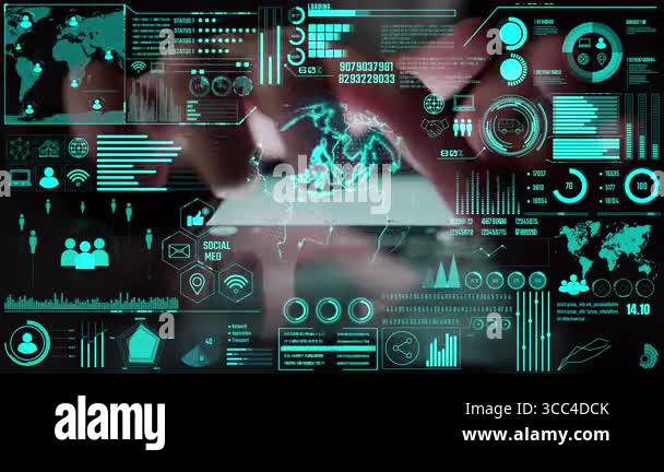 Data center monitoring dashboard visualize network performance ...