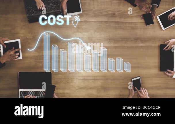 Cost reduction and cost saving through digital transformation, business ...