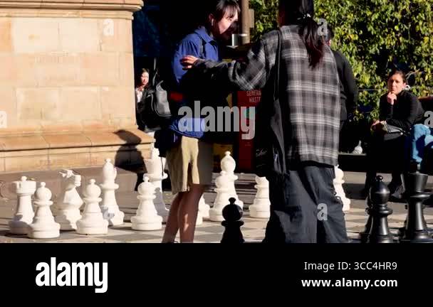People playing giant chess outside Stock Videos & Footage - HD and 4K ...