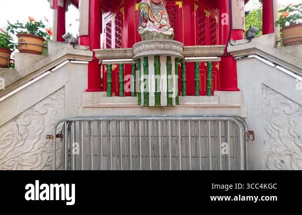Colorful temple structure with intricate details Stock Video Footage ...