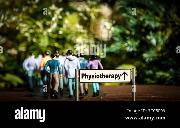 Video depicting a signpost pointing in the direction to Physiotherapy ...