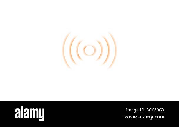 wireless waves icon vector illustration Stock Video Footage - Alamy