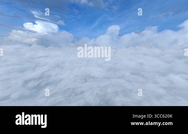 3D rendering of the sky and clouds 360 degrees Stock Video Footage - Alamy