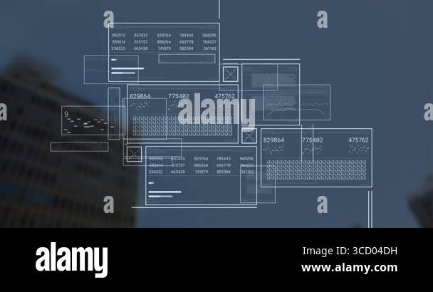 UI panels appearing sliding growing, graphs forming gauge animating ...