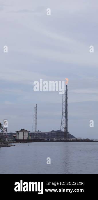 Balikpapan-Indonesia August 3,2025 Pertamina Oil and gas refinery ...