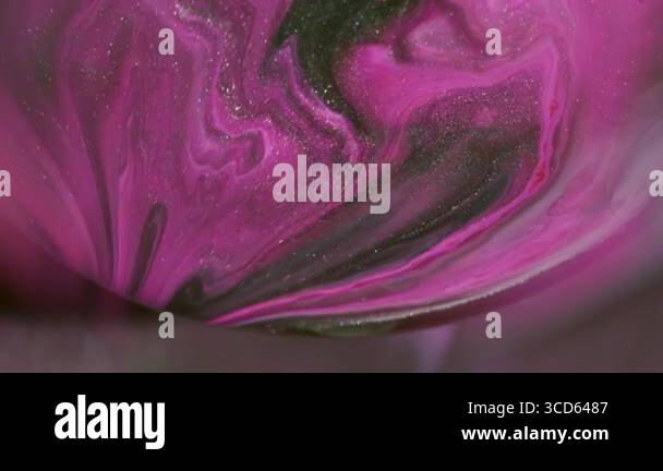 Shimmering mix. Blur paint water. Purple black color sparkling liquid ...
