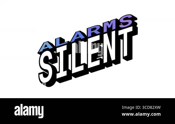 ALARMS vs SILENT, 3D Text Animation in Isometric View with Opposite ...