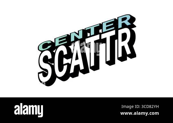 CENTER vs SCATTR, 3D Text Animation in Isometric View with Opposite ...