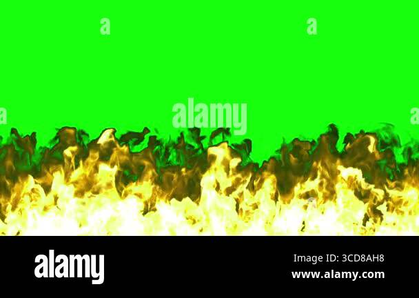 Green Screen Fire Flames Animation Loop Stock Video Footage - Alamy