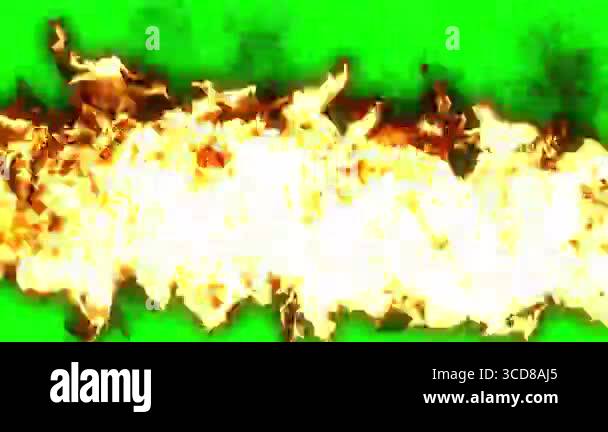 Green Screen Fire Flames Animation Loop Stock Video Footage - Alamy