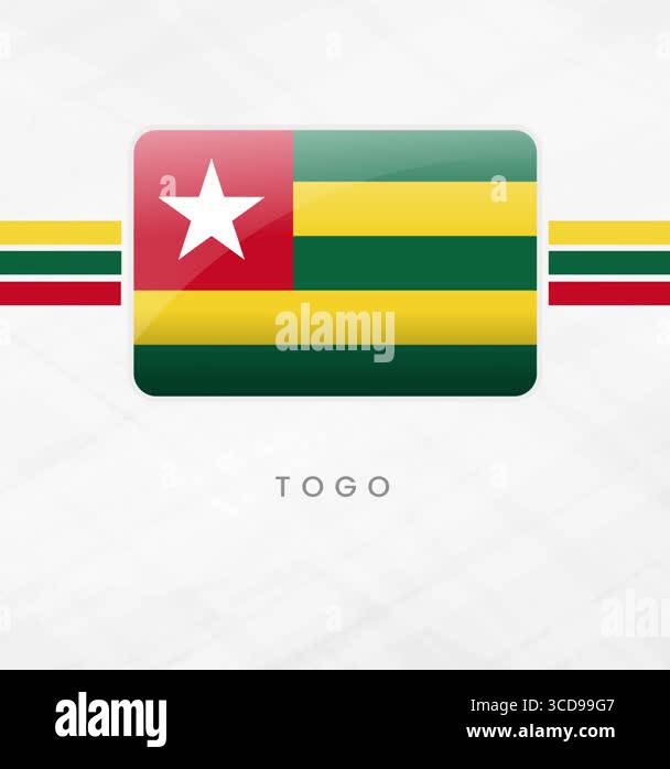 Togo Flag Animation | Sleek Glossy Icon Reveal | National Symbol of ...