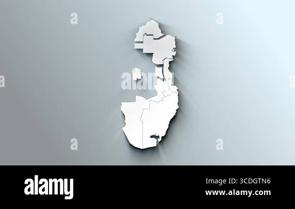 Qatar map borders infographic Stock Videos & Footage - HD and 4K Video ...