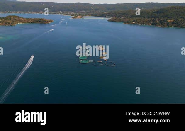 Floating fish farming structures Stock Videos & Footage - HD and 4K ...