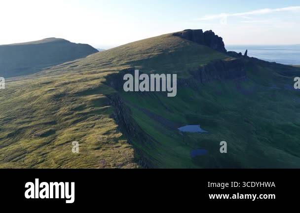 Witness the stunning aerial landscape of the Isle of Skye in Scotland ...