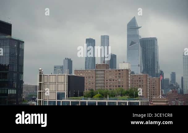 A breathtaking and stunning view of a contemporary modern skyline ...