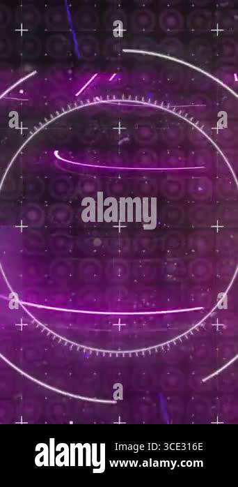 Animation of circular scanner rotating with rotating over exploding ...