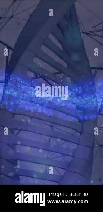 DNA strand and binary coding, scientific data processing. Science, biotechnology, genetics, DNA ...