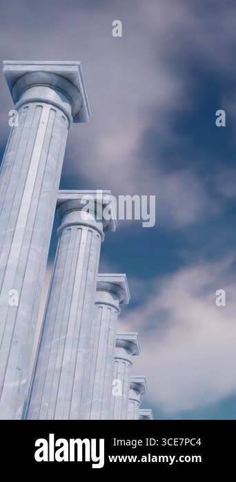 Classic ancient colonnade row Stock Videos & Footage - HD and 4K Video ...
