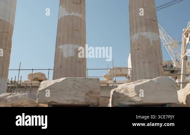 Vertical view parthenon columns Stock Videos & Footage - HD and 4K ...