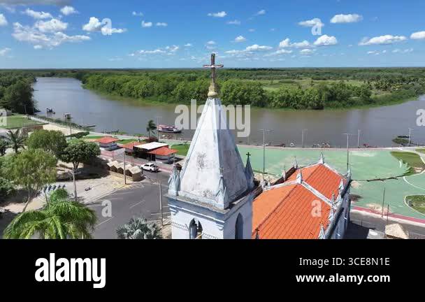 Scenic Church At Araioses In Maranhao Brazil. Church Landscape ...