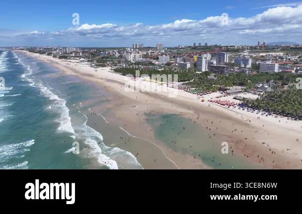 Fortaleza Ceara. Futuro Beach At Fortaleza In Ceara Brazil. Coast City ...