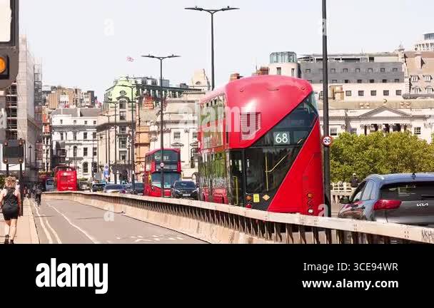 Red london bus crossing Stock Videos & Footage - HD and 4K Video Clips ...