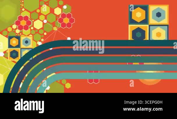 Retro 70s Background animation with Groovy 1970s art video ...