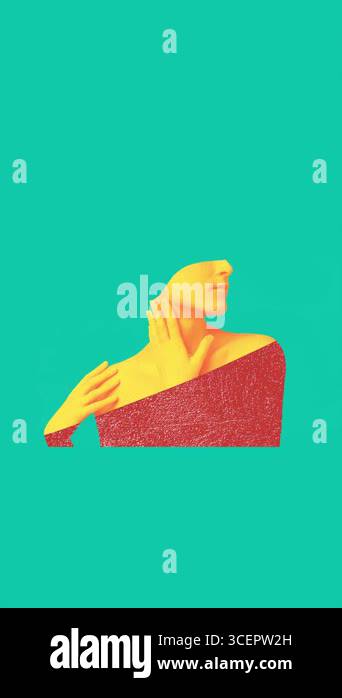 Head with books as a metaphor for education. 2D animation from design ...