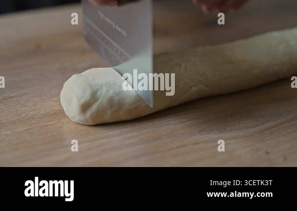 Baker cutting dough scraper Stock Videos & Footage - HD and 4K Video ...