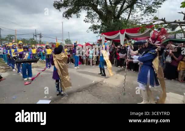 Padang Pariaman, Indonesia - Aug 17, 2025: Marching band performance ...