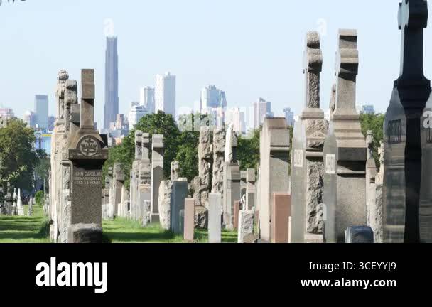 New York City, United States - 14 Sept 2023: Calvary cemetery in Queens ...