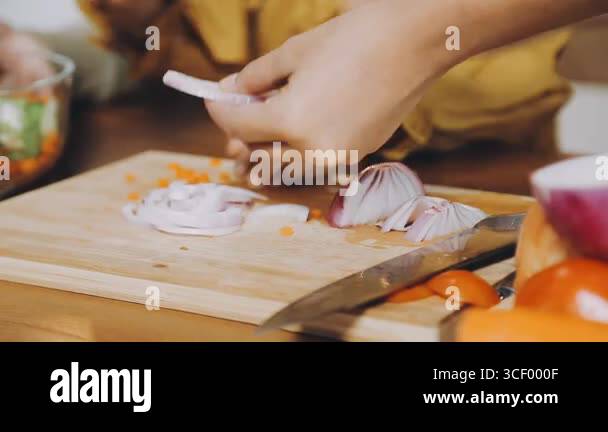 chef decorating the pumpkin with a knife and a knife Stock Video ...