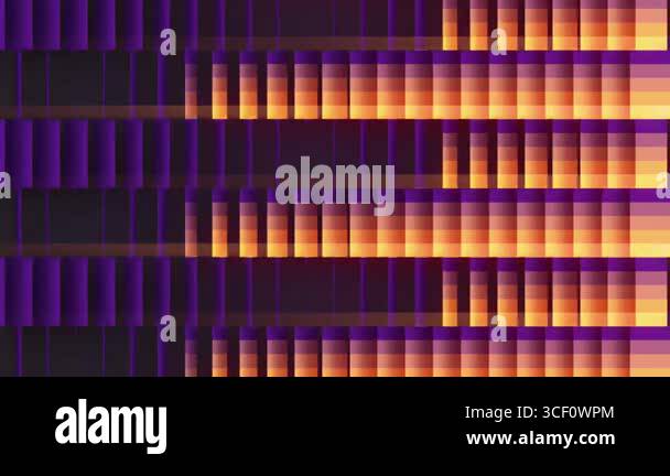 Abstract loop animation in the style of optical art. Geometric shapes form a dynamic grid in ...