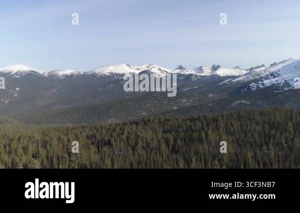 Breathtaking aerial view of frozen mountains in Siberia Ergaki nature ...