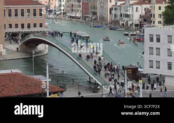 Venice, Italy - October 10, 2024: Aerial View of Tourist People Walking ...