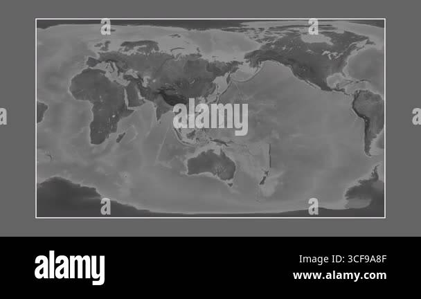 Philippine Sea. Close-up on a grayscale elevation map in the Patterson ...