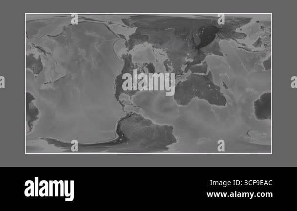Labrador Sea. Close-up on a grayscale elevation map in the Patterson ...