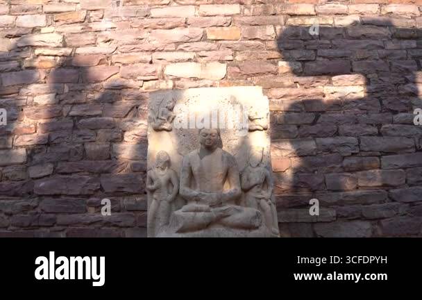 Detail of entrance of the Great stupa, Sanchi, World Heritage Site ...