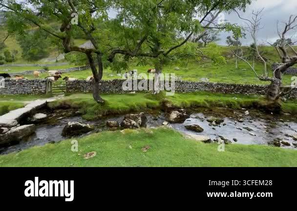 Malham Cove in the North Yorkshire Dales in the north of England ...