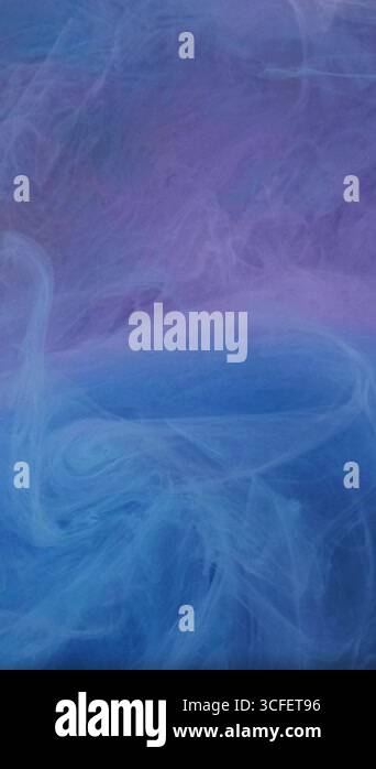 Vertical video. Underwater fog. Abstract background. Defocused blue ...