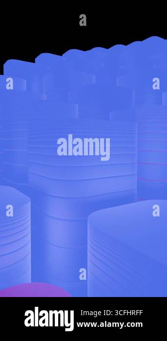 a large group of white plastic containers Stock Video Footage - Alamy
