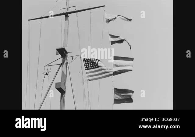 UNITED STATES - 1944 - A fleet of LCI ships split up into smaller ...